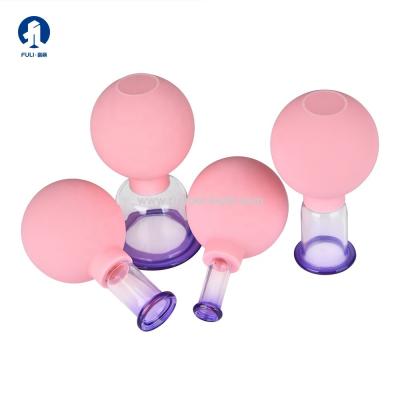 China Silicone Glass Therapy Massage Cupping Sets Anti Cellulite For Muscle Relaxation for sale