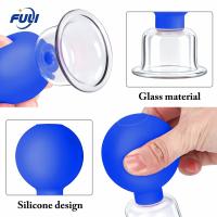 China Cupping Therapy Sets,4 Cups Thick Chinese Acupoint Glass Cupping Therapy Set For Professionals for sale