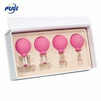 China Pull Out Vacuum Apparatus Massage Cupping Hijama Cups Anti Cellulite 4 Pcs for sale