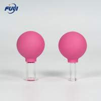 China Dual Shape 4pcs Rubber Face Cupping Massage Set Vacuum Facial Cupping Cup for sale