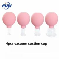 China Glass Silicone Cupping  Set Massage Vacuum Suction Cupping Tools Anti Cellulite Lymphatic Therapy Sets For Eyes Body for sale