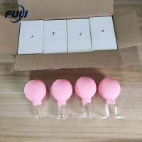 China Pull Out Vacuum Apparatus Massage Cupping Hijama Cups Anti Cellulite 4 Pcs for sale