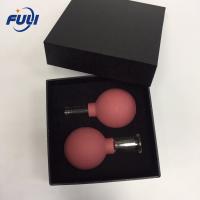 China Oem Color And Logo 4pcs Rubber Face Cupping Massage Set Vacuum Facial Cupping for sale