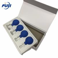 China 4 Pieces Vacuum Facial Silicone Cupping Without Fire Massager Cellulite Vacuum Suction Silicone for sale