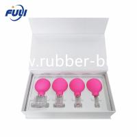 China A Set Of Four Different Size Vacuum Cupping  Massagepromote Blood Circulation Face Sucker Suction Cup Therapy Set for sale