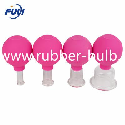 China A Set Of Four Different Size Vacuum Cupping  Massagepromote Blood Circulation Face Sucker Suction Cup Therapy Set for sale