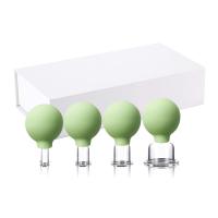 China 4 Pcs Reusable Silicone Manual Massage Suction Cups For Cellulite for sale