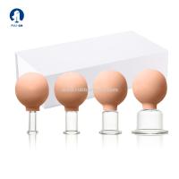 China 4 Pcs Different Size Medical Grade  Facial Cup Silicone Cupping Therapy Sets Traditional Massage Cupping Suction Cups for sale