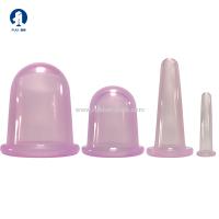 China 4 Pcs Different Size Anti Cellulite Cups - Silicone Cupping Therapy Set  Full Body Vacuum Massage Kit For Professional for sale