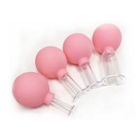 China Glass Facial Cupping Therapy Sets Cup Massage,4 Pieces Silicone Vacuum Suction Lymphatic Drainage Massage Cupping Tool for sale