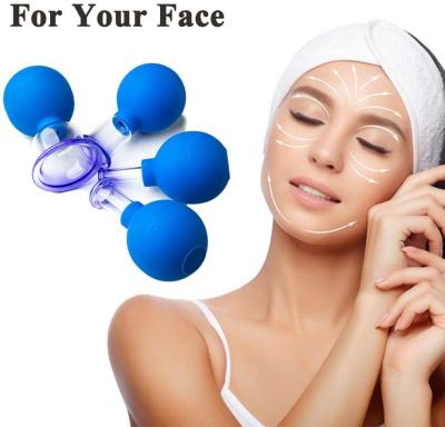 China Glass Silicone Cupping  Set Massage Vacuum Suction Cupping Tools Anti Cellulite Lymphatic Therapy Sets For Eyes Body for sale