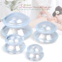 China Silicone Vacuum Suction Massage Cups With Cup Glasses for sale