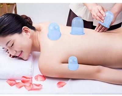 China Silicone Cupping Therapy Sets 4Pcs Anti Cellulite for Vacuum Suction Massage for sale
