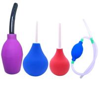 China Easy Squeeze Silicone Anal Enema Bulb Bpa Phthalates Free for sale