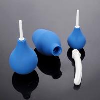 China Men Women Anal Douche Enema Silicone Rubber Suction Bulb With Lube for sale