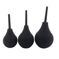 China Men Women Anal Douche Enema Silicone Rubber Suction Bulb With Lube for sale