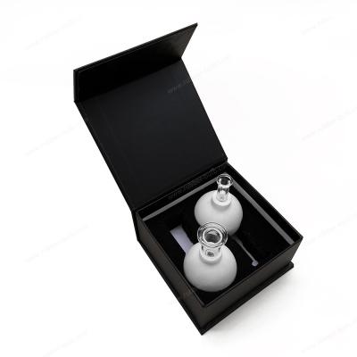 China 15/25mm 2 Pcs Vacuum Cupping Cups Rubber Head Glass Anti Cellulite Massage Face Cupping Cans for sale