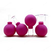 China 4 Pcs Reusable Silicone Manual Massage Suction Cups For Cellulite for sale
