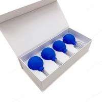 China 4pcs Rubber Bulb Glass Suction Cups/Rubber suction glass cupping set/Rubber Vacuum Cupping Set for sale