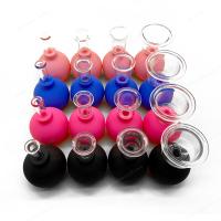 China Silicone Vacuum Suction Face Massage Cups Anti Cellulite Lymphatic Therapy Cupping Set for sale