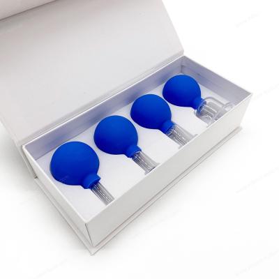 China Vacuum Glass Cupping Therapy Set Antirheumatic 4 Pcs For Face and Body for sale