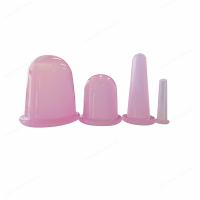 China Reusable Moisture Absorption Silicone Facial Massage Cupping Set for sale
