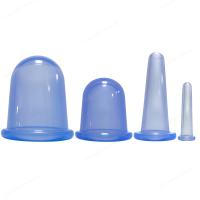 China Reusable Moisture Absorption Silicone Facial Massage Cupping Set for sale