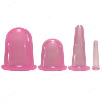 China Reusable 6.8 5 3.6 1.5cm Silicone Vacuum Anti Cellulite Cupping Set for sale