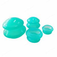 China Jar Silicone Massage Cups Vacuum Cupping glasses Body Massager Face sucker ventouse Anti Cellulite Suction Cup for sale
