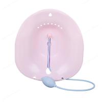 China Folding Toilet Sitz Bath Toilet Seat Perineal Soaking Bath for Postpartum Care, Hemorrhoid Treatment Yoni Steam Soothes for sale