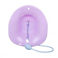 China Folding Toilet Sitz Bath Toilet Seat Perineal Soaking Bath for Postpartum Care, Hemorrhoid Treatment Yoni Steam Soothes for sale