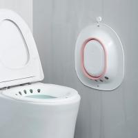 China Postpartum Care Toilet Seat Sitz Bath Deep Enough Relieve Pain with Flusher for sale