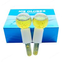 China Face Ion Ems Ice Globe Facial Massager Fraicheur Ice Globes Roller Ball Facial Ice Globes for sale