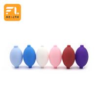 China Light Blue Blood Pressure Pump Bulb Medical Grade PVC Clear Good Elasticity for sale