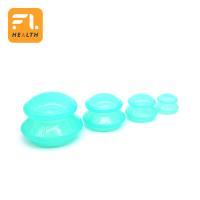 China 4pcs Silicone Cupping Therapy Sets Cups Massage Professional Vacuum Cupping Anti Cellulite Suction Cup For Facial Body for sale