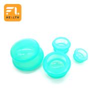 China 4pcs Silicone Cupping Therapy Sets Cups Massage Professional Vacuum Cupping Anti Cellulite Suction Cup For Facial Body for sale