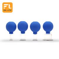 China 2 Pcs Silicone Massage Cupping Anti Cellulite Set Facial Vacuum Suction Cups Multiple Uses For Muscle Knee Pain for sale