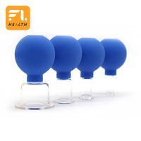 China 2 Pcs Silicone Massage Cupping Anti Cellulite Set Facial Vacuum Suction Cups Multiple Uses For Muscle Knee Pain for sale