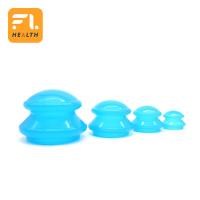 China 4 Pcs Silicone Massage Cupping Set Vacuum Cupping Acupuncture Cupping Therapy Set Professional Body Massage Cup for sale