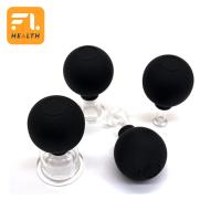 China 4 Pcs 15/25/35/55mm Cupping Facial Therapy Set Silicone Suction Massage Cup Vacuum Massage Cup To Anti Cellulite for sale