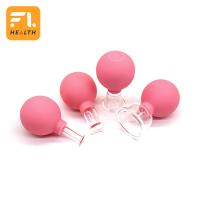China 4pcs Silicone Facial Massage Cupping Set Vacuum Body Massager Cup Ventouse Anti Cellulite Therapy Face Suction Cups Kit for sale