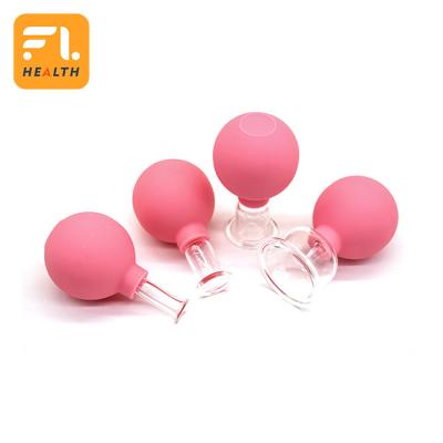China 4pcs Silicone Facial Massage Cupping Set Vacuum Body Massager Cup Ventouse Anti Cellulite Therapy Face Suction Cups Kit for sale