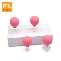 China 4pcs Silicone Facial Massage Cupping Set Vacuum Body Massager Cup Ventouse Anti Cellulite Therapy Face Suction Cups Kit for sale