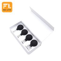 China Silicone Vacuum Suction Face Massage Cups Anti Cellulite Lymphatic Therapy Cupping Set for sale