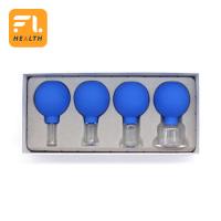 China Glass FacialCupping Set PVC Vacuum Suction Massage Cups， Lymphatic Therapy Sets，Professional Grade Cupping Set for sale