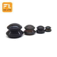 China White Silicone Traditional Therapy Cupping Set Household 4 Sizes for sale