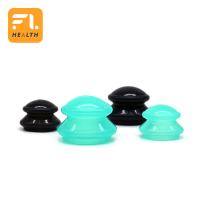 China White Silicone Traditional Therapy Cupping Set Household 4 Sizes for sale
