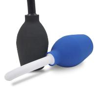 China Pear shaped enema cleaning and flushing adult manual extrusion enema device is safe and hygienic for sale