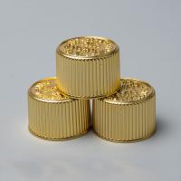 China Electroplating Gold Child Proof Lid , 20mm Pharmaceutical Bottle Cap for sale