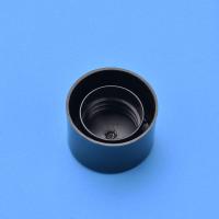 China Black 20mm Screw Cap , Smooth Closure Plastic Bottle Lid for sale